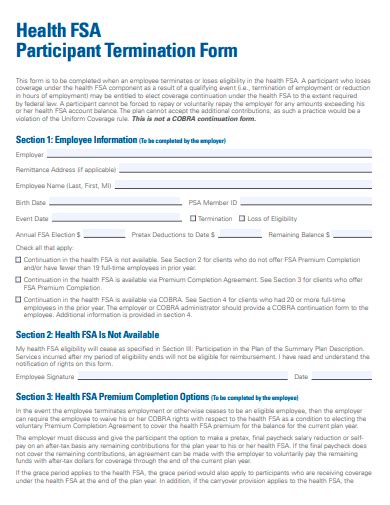Free 50 Termination Form Samples In Pdf Ms Word