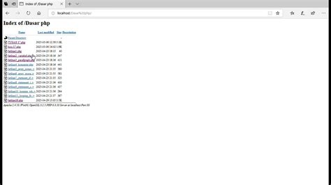 Melihat Hasil Codingan Php Di Xampp Youtube