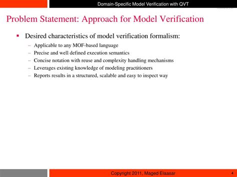 Ppt Domain Specific Model Verification With Qvt Powerpoint