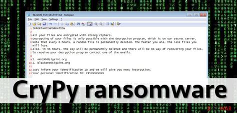 Remove Crypy Ransomware Virus Free Instructions Bonus Decryption