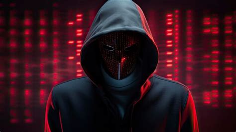 Premium Ai Image Binary Intrigue Anonymous Robotic Hacker Concept Of