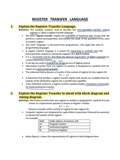 Unit 31 Laqs Register Transfer Language Pdf Pdf Logic Gate Computer Architecture
