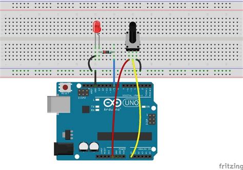 Protoroboticsgh Controlling An LED With A Potentiometer