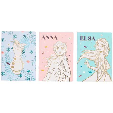 Disney Frozen A5 Notebook 64 Pages 3 Pack Officeworks