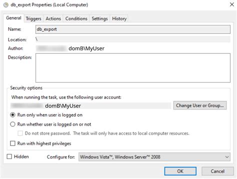 Windows Task Scheduler Did Not Launch Because User X Was Not Logged
