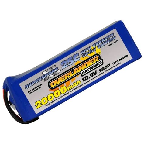 Overlander 20000mah 185v 5s Lipo As150 Ol 3671