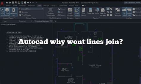 Autocad Why Wont Lines Join