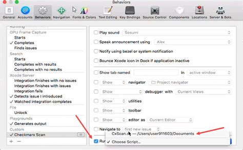 How To Integtrate Cxsast With Xcode