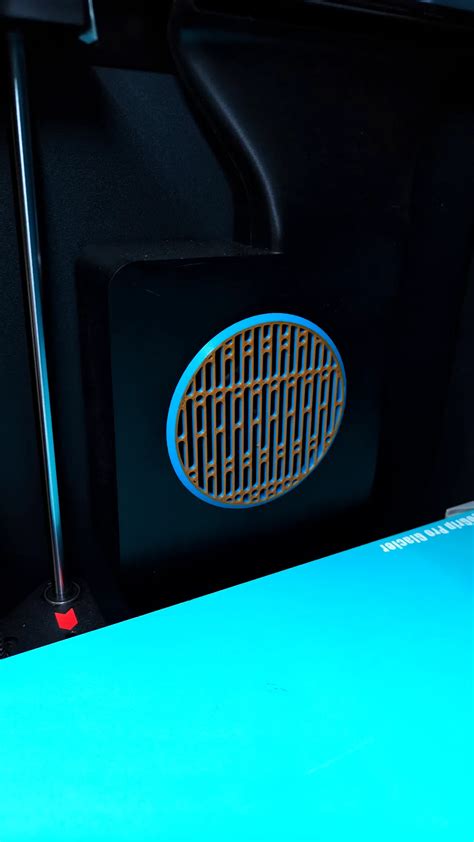 Aux Fan Cover Mod 4 Patterns P1s P1p X1c Free 3d Print Model