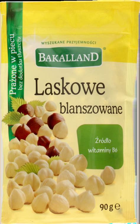 Bakalland Orzechy Laskowe Blanszowane Prażone 90 G Drogeria Rossmannpl
