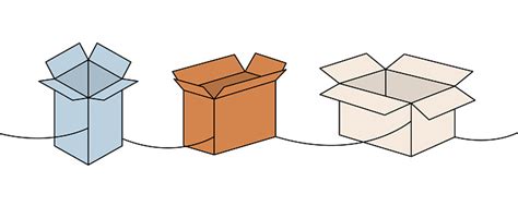 포장 상자 한 줄 컬러 연속 그림 판지 납품 상자 벡터 일러스트 레이 션 나무 상자에 대한 스톡 벡터 아트 및 기타 이미지 나무 상자 디자인 라인아트 Istock