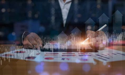 Businessman Using The Tablet Data Analytics Report And Key Performance