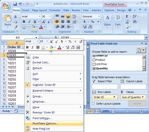how to fill in blank cells in pivot table calendar printable templates
