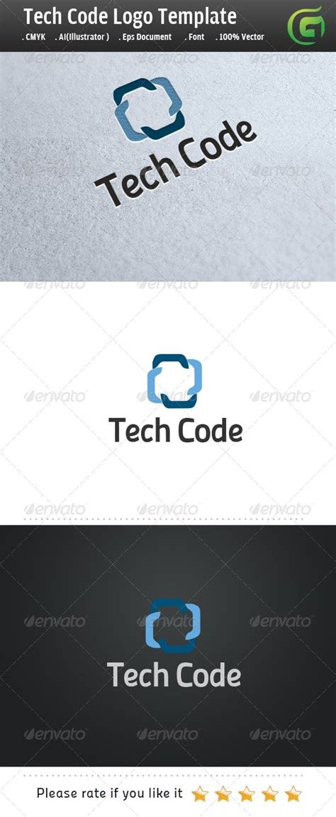 Tech Code Logo Design Template