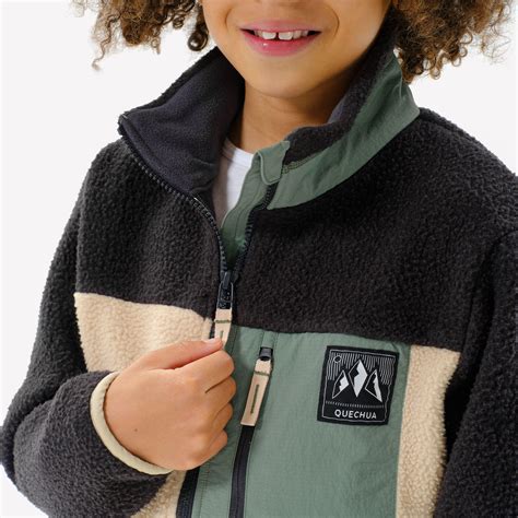 Polar Sherpa Cálido Niño 7 15 Años Nh 900 Cremallera Camuflaje Beige