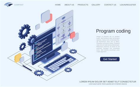premium vector program coding application development software