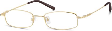 Gold Rectangle Glasses 411514 Zenni Optical Canada