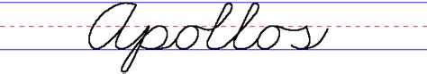 Cursive Apollos