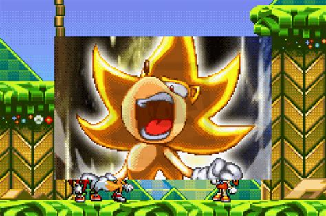 Super Sonic Sonic X Sonic Advance 2 R Pixelart