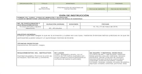 Plantilla De Curso De Capacitación Animación Pdf Document