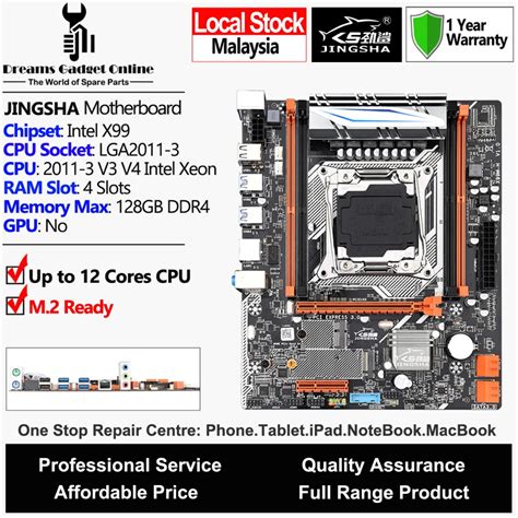 Jingsha X99m H Chipset Lga2011 3 M 2 Motherboard For Intel Xeon E5 2680 V3 V4 I7 Extreme