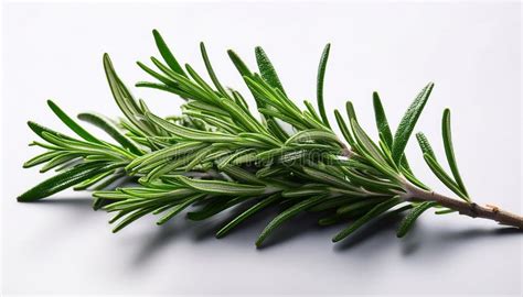 Fresh Rosemary Sprig Resting On A Stock Image Image Of Cooking
