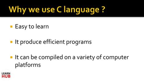 history of c c programming language cs8251 sem 2 ppt