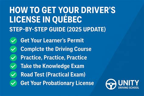 Get Drivers License Quebec Step Guide 2025 Ecole Unity
