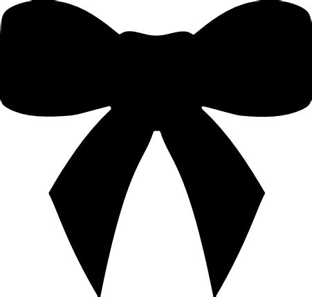 Bow Silhouette Decoration Free Svg File Svg Heart