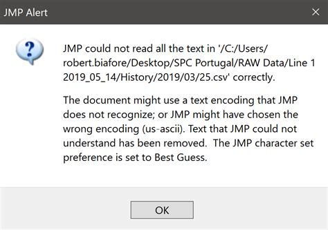 Solved Csv Import Error Jmp User Community