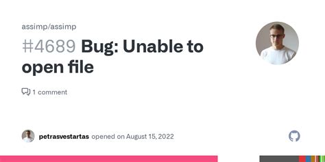 bug unable to open file · issue 4689 · assimp assimp · github