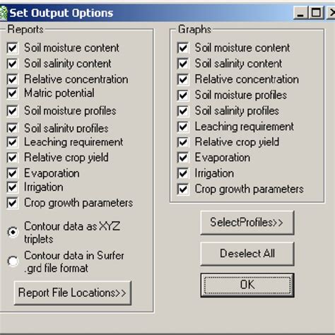 the output option menu download scientific diagram