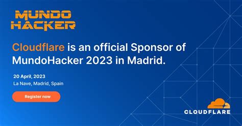 Cloudflare On Twitter Excited To Announce That We Will Be Platinum Sponsor Of Mundo Hacker Day
