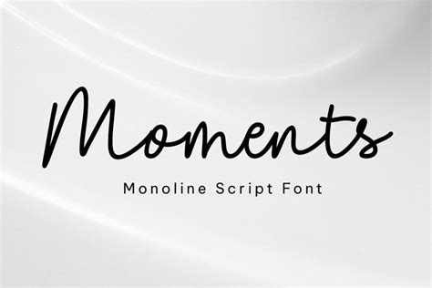 Moments Monoline Script Font