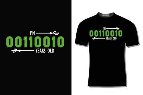 50o Aniversário Código Binário Programador De Computadores T Shirt
