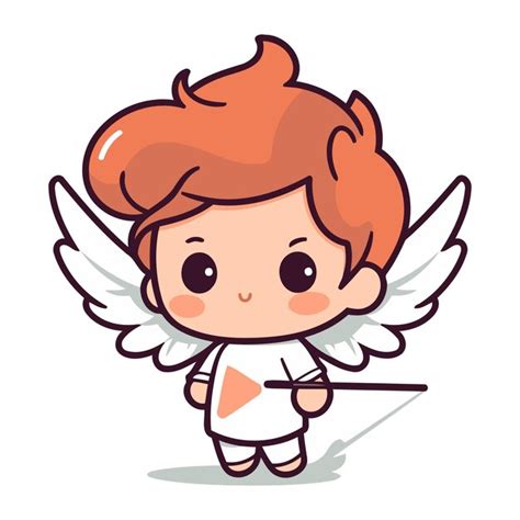 Premium Vector Cupid Cartoon Character Design Cute Cupid Vector Illustration