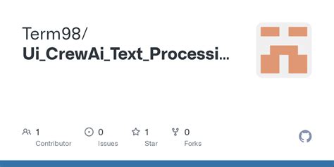Github Term98uicrewaitextprocessingbackend