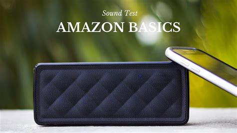 Amazon Basics Bluetooth Speaker Sound Test Youtube