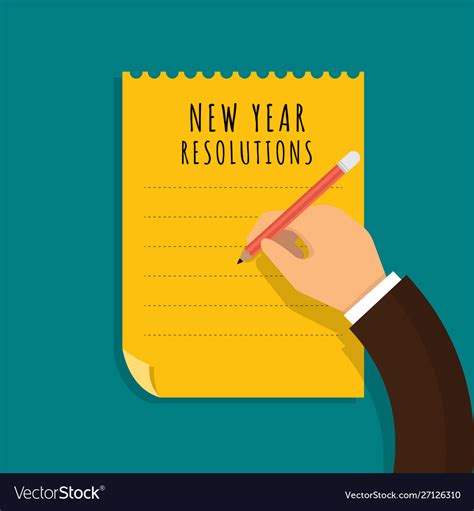 New Years Resolutions Clipart