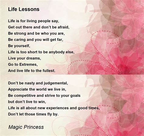 Inspirational Poems About Life Lessons Picture Perfect Poetry