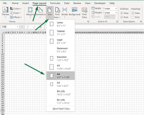 Custom Paper Sizes In Excel At Jennifer Wilkins Blog