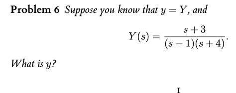 Solved Problem Suppose You Know That Y Y And Chegg Com