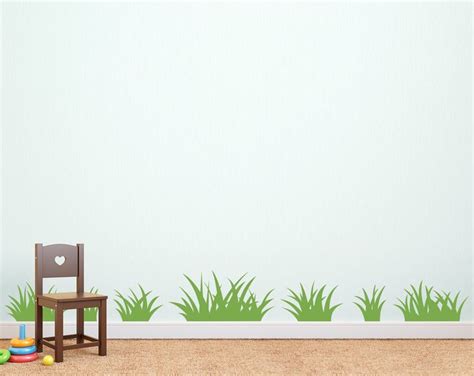 Grass Wall Decal Etsy