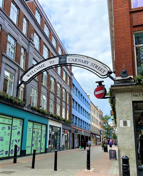 Carnaby Street Is A Pedestrianised Shopping Street In Soho In The City