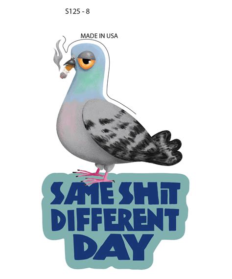 Sticker Same Shit Matte Set Of 8 Desperate Enterprises