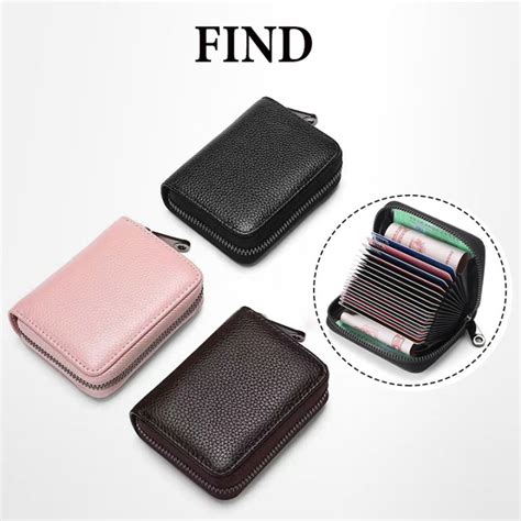Men Wallets With Zipper Expansion Card Holder Large Capacity Credit