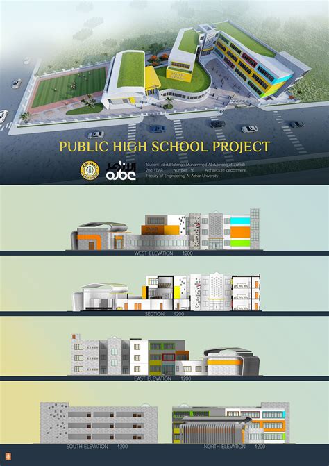 Public High School Project On Behance School Building Design High School Project School