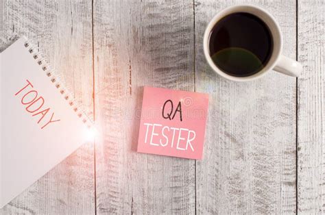 Conceptual Hand Writing Showing Qa Tester Business Photo Text Quality