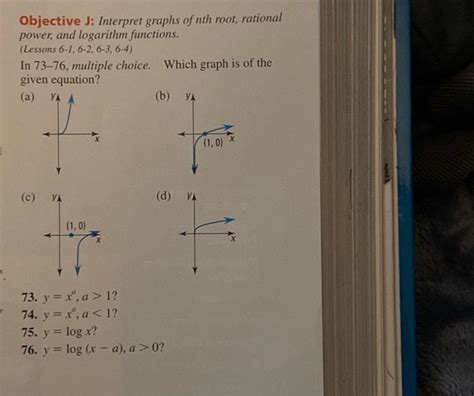 Solved 7 Objective J Interpret Graphs Of Nth Root