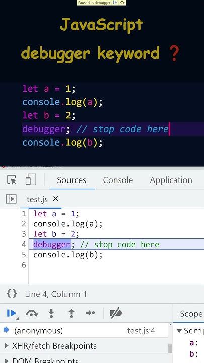 Javascript 🔸 Debugger Keyword 🔸 Developer Console Youtube